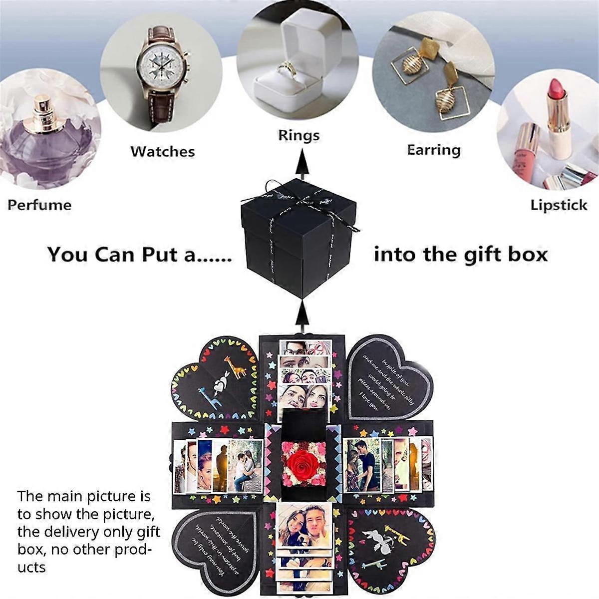 DIY Set, Explosion Gift Box-Love Memory,Scrapbook,Handmade Photo Album ...