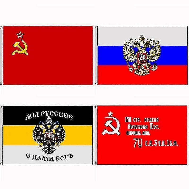 90x150cm Russian Flag Soviet Ccp Polyester Print Hanging Flying Empire ...