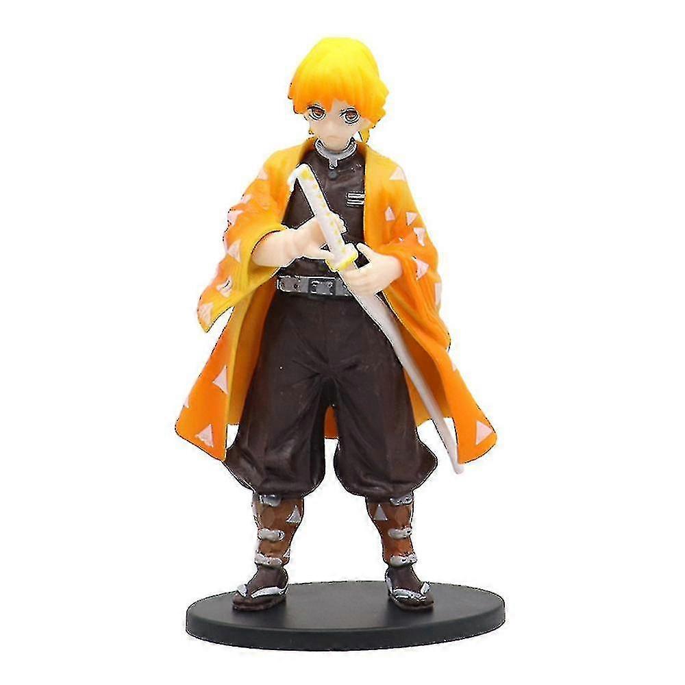 6pcs Anime Demon Slayer Action Figures Zenitsu Inosuke Tanjiro Nezuko ...