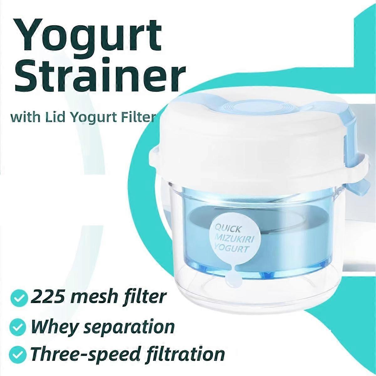 Multi-Functional Yogurt and Cheese Strainer- Compact Design for Easy Storage, Ideal for Making ...