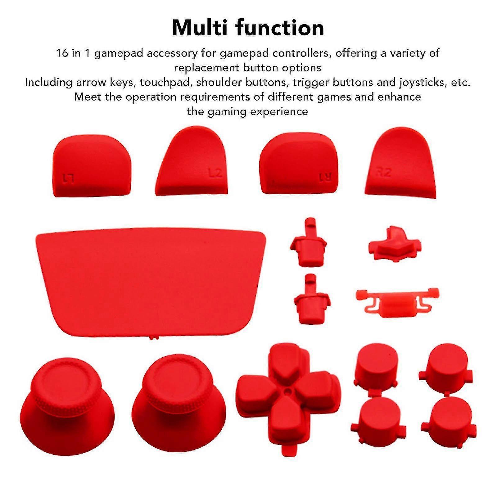 16pcs Game Controller Replacement Buttons For Ps5 Gamepad Replacement ...
