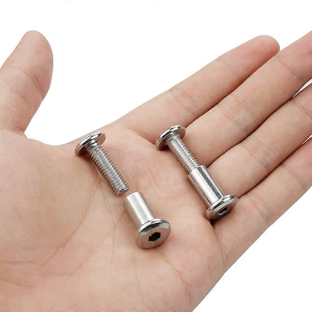 Pack of 12 M6 x 20mm Binding Screws Connecting Screws,Hex Socket Fixing Bolts,with Sleeve Nut ...