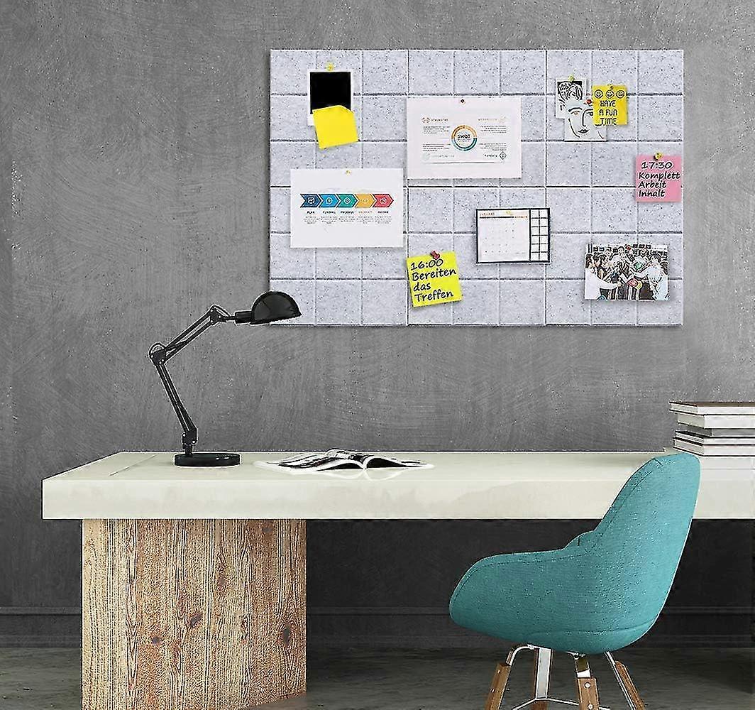 Large Felt Board Tiles For Wall , 11.8"x11.8" Pack Of 6 Pin Board ...