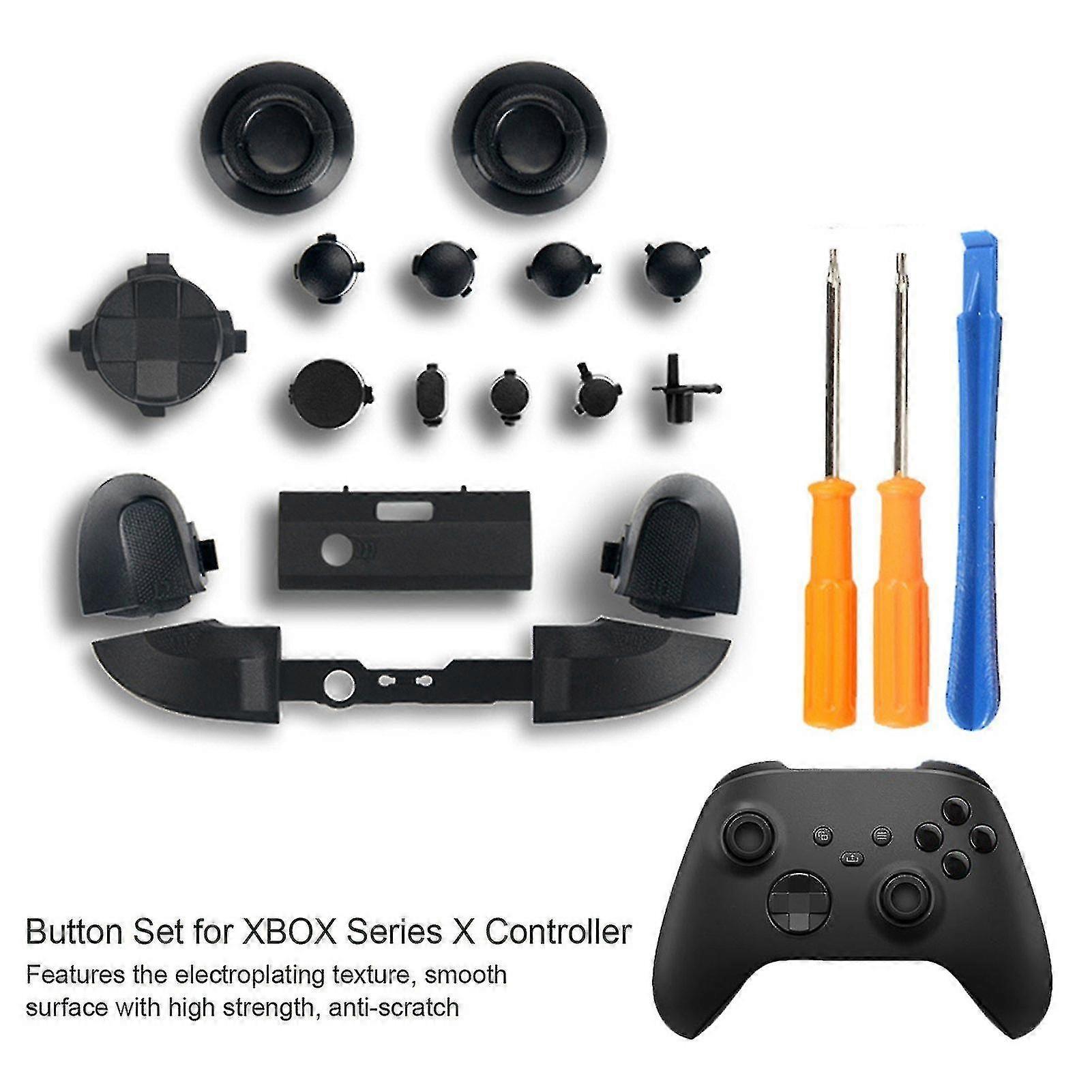 Replacement Kit For Xbox Series X Controller Lb Rb Bumpers Trigger Buttons Guide Button With ...