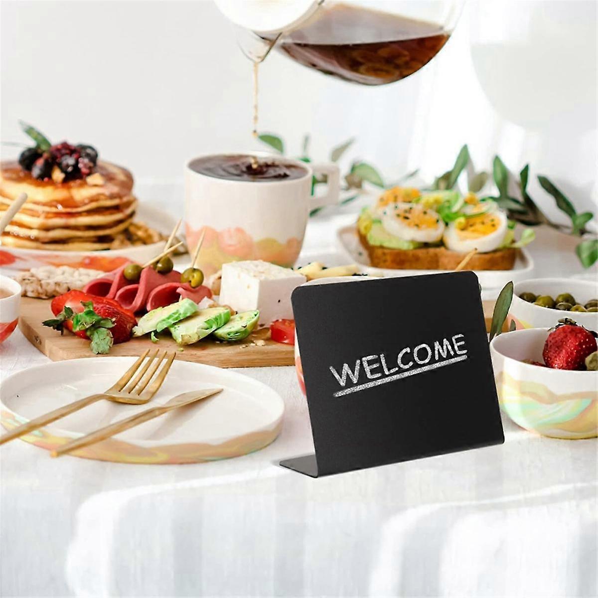 20Pcs Table Signs Food Board Buffet Party Labels Message Blackboard ...