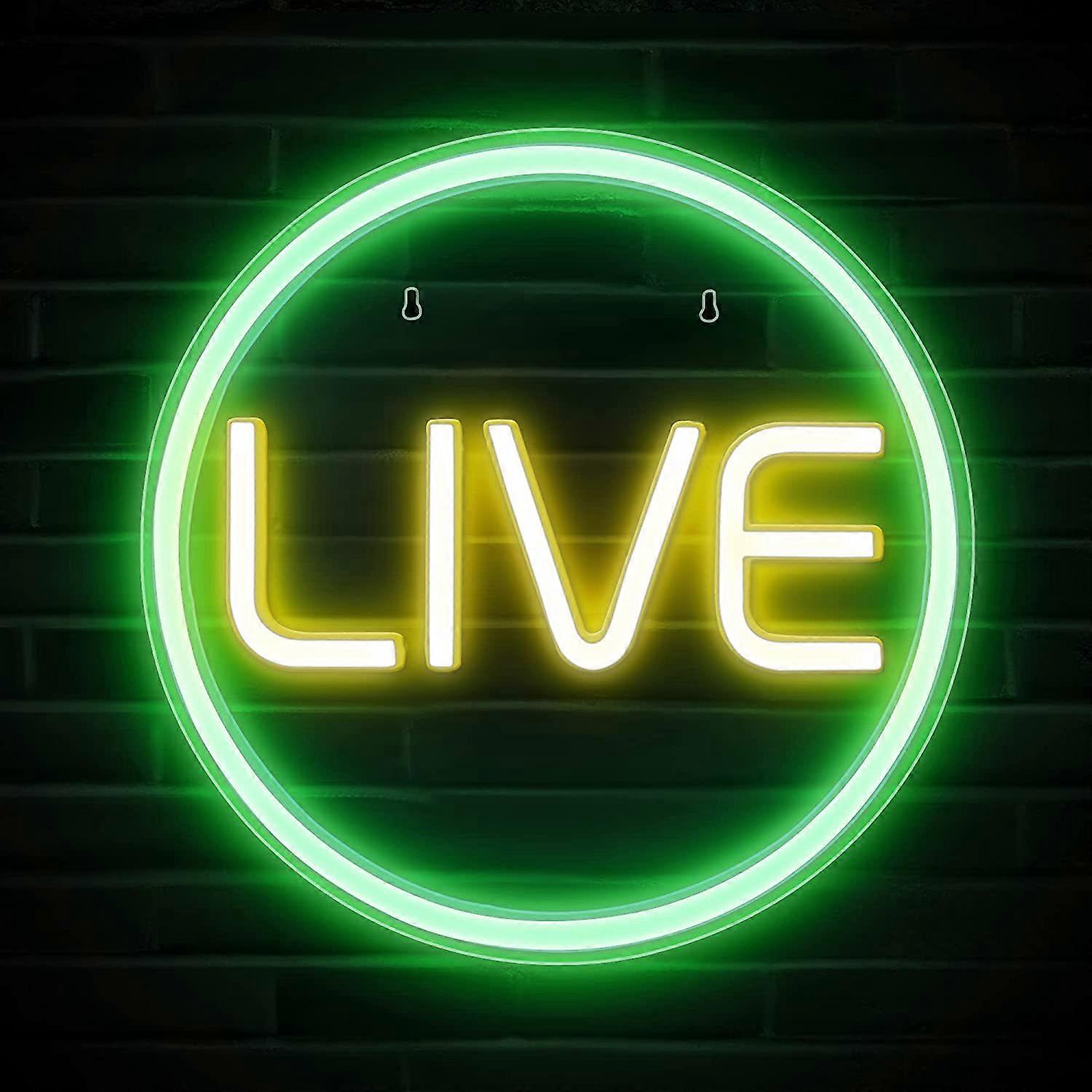 LOGO Live neon - led Live Neon for Twitch, tiktok, YouTube streaming ...