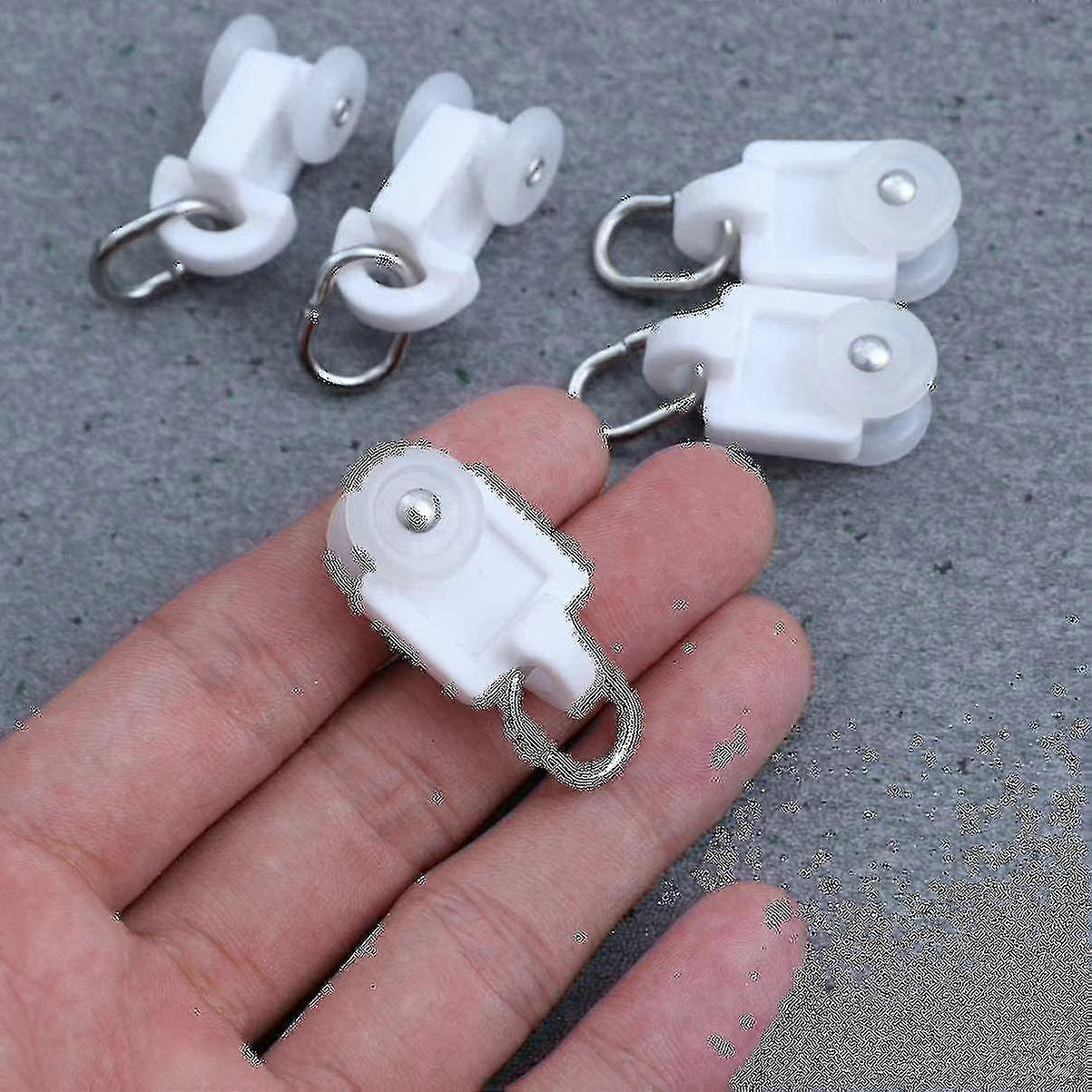 Curtain Glider Hook Track Slide Curtain Quiet Wheel Roller Hook Ball ...
