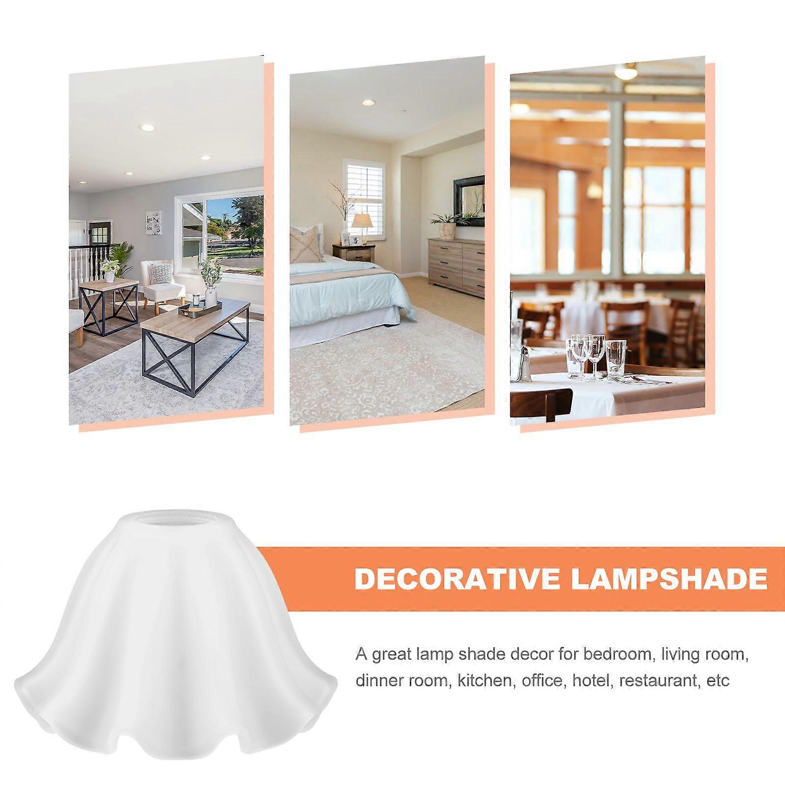 Replacement Glass Shade Flower Glass Lamp Shade Hanging Light Shade ...