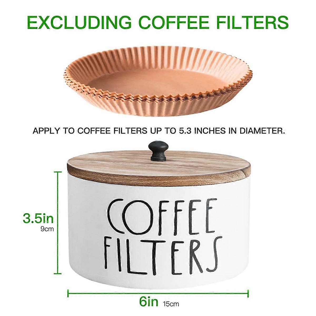 Coffee Filter Holder Wooden Coffee Filter Container | Fruugo UK