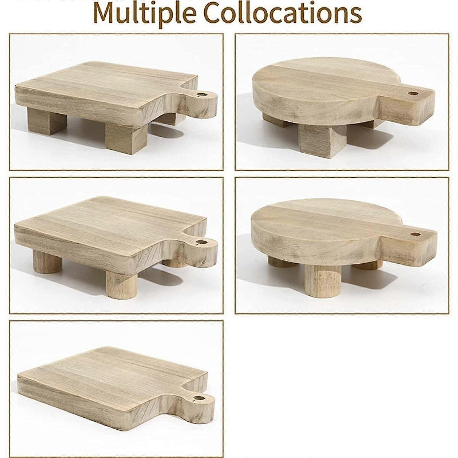 Wooden Planter Stool Stand Flower Pot Support Modern Multipurpose Home ...