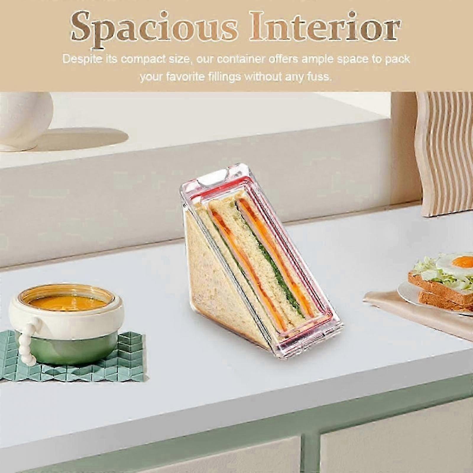 Triangle Sandwich Container, Sandwich Containers for Lunch Boxes ...