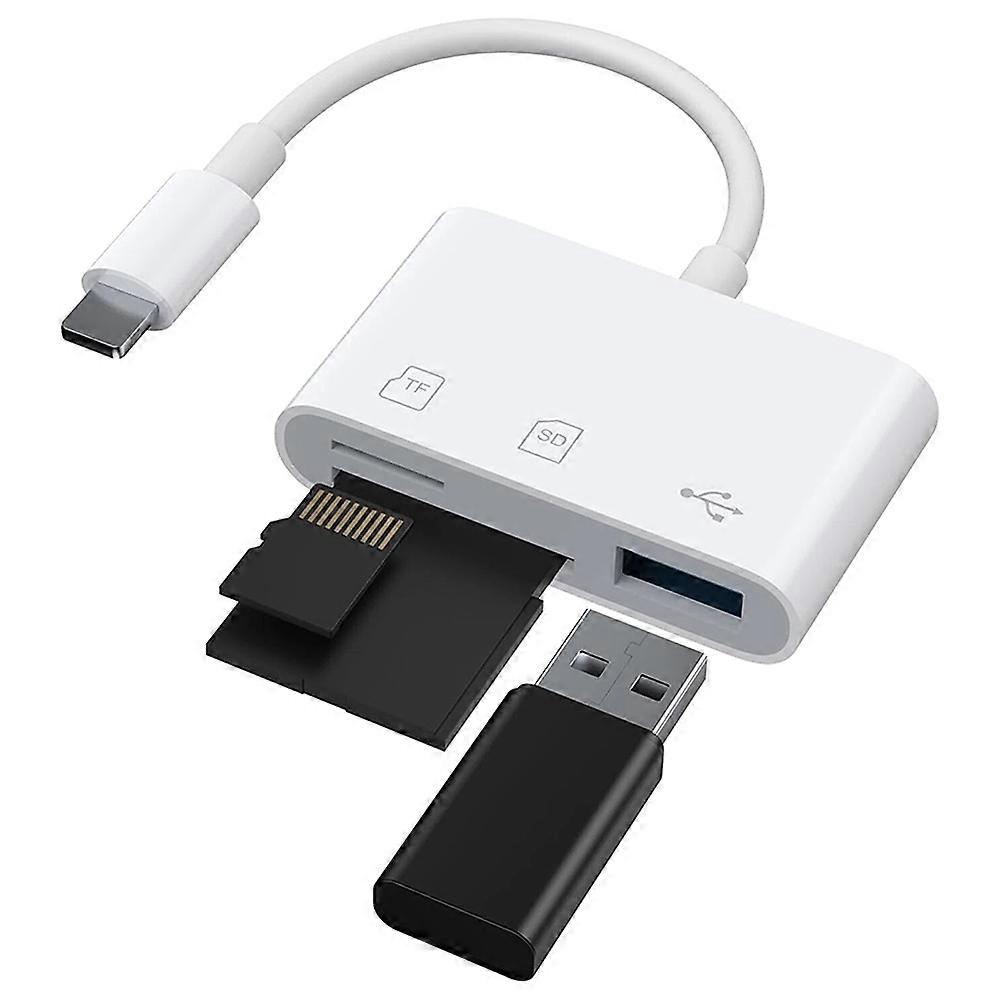 Type-C OTG Card Reader USB 3.0 SD/TF Memory Card Adapter for iPhone ...