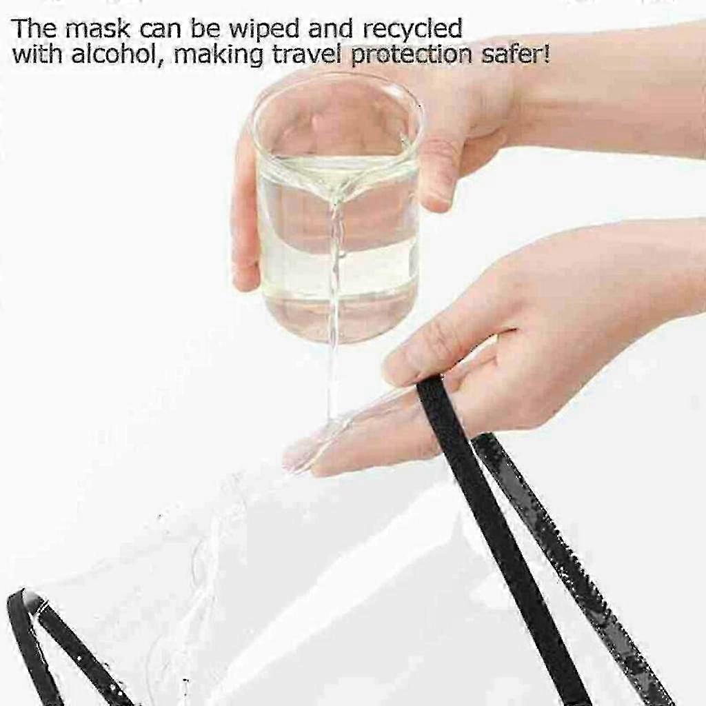 Transparent Anti-splash Face Shield with Bucket Hat | Fruugo UK