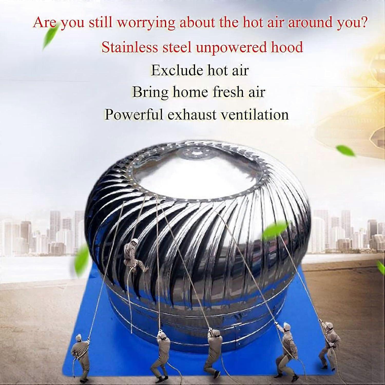 Stainless Steel Chimney Spinner Cowl Fan for Energy Saving 110 mm ...
