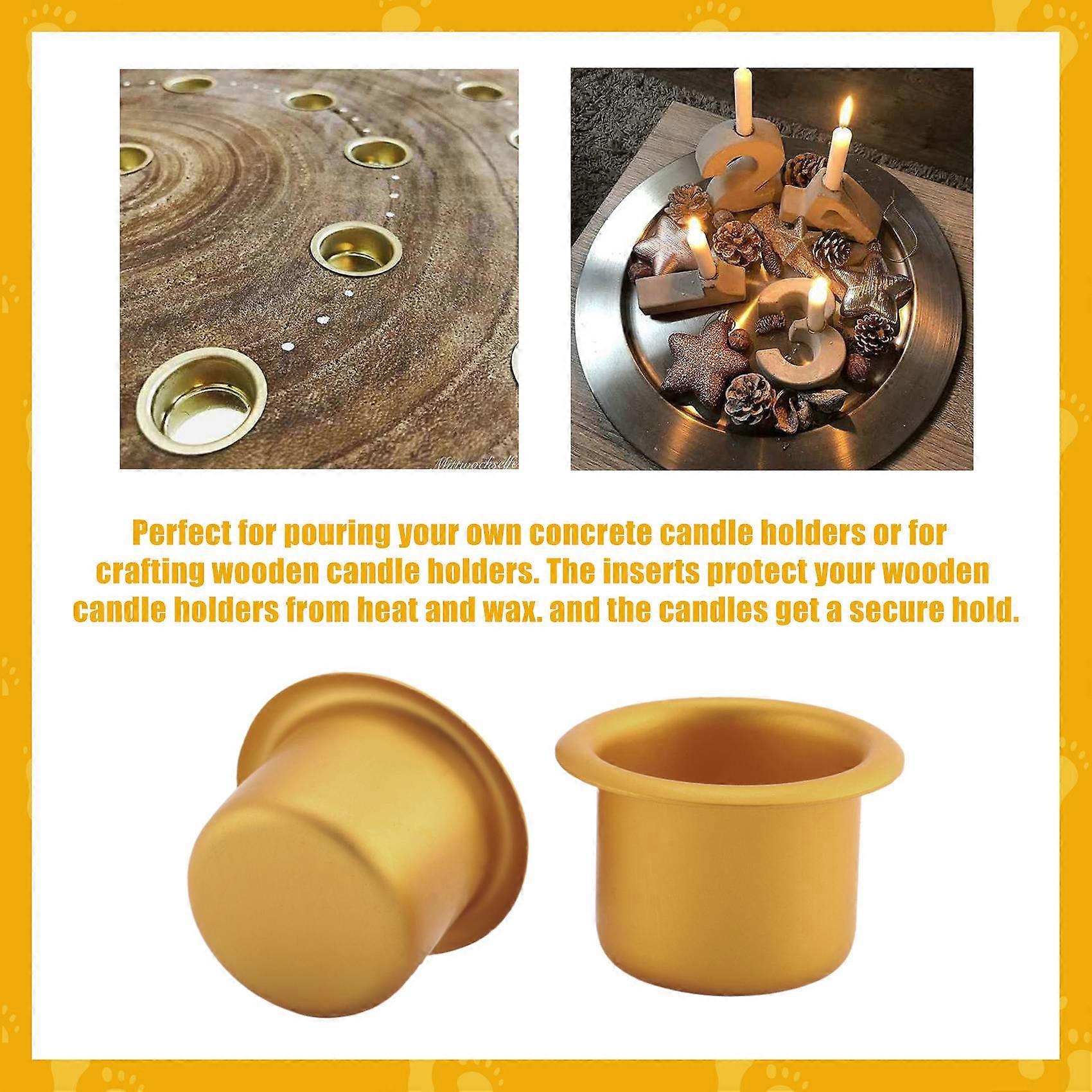 20 Pcs Metal Candle Insert for Taper Candles Decorative Candle Holder ...