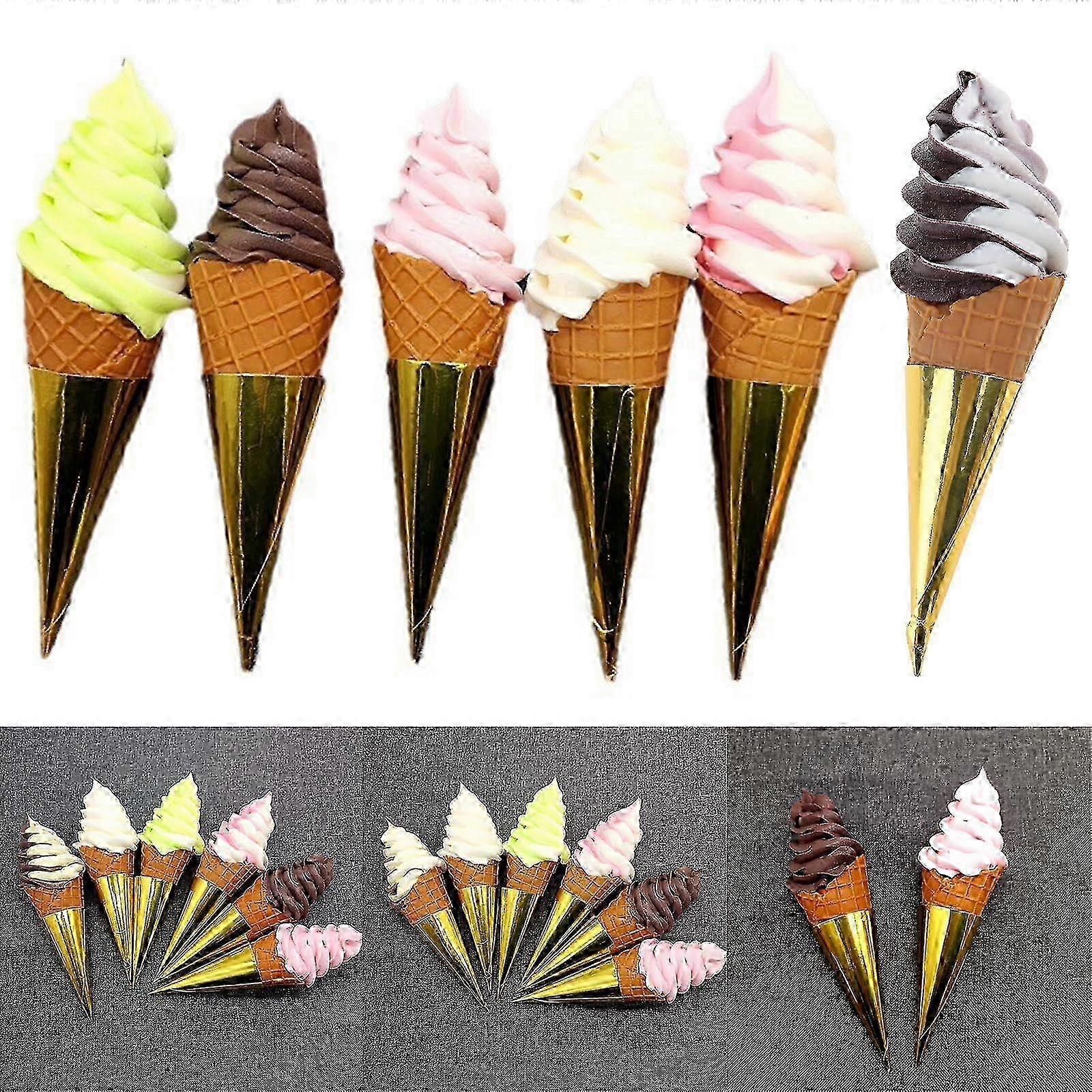 Artificial Ice Cream Model for Photography Props, Fake Ice Cream Model ...