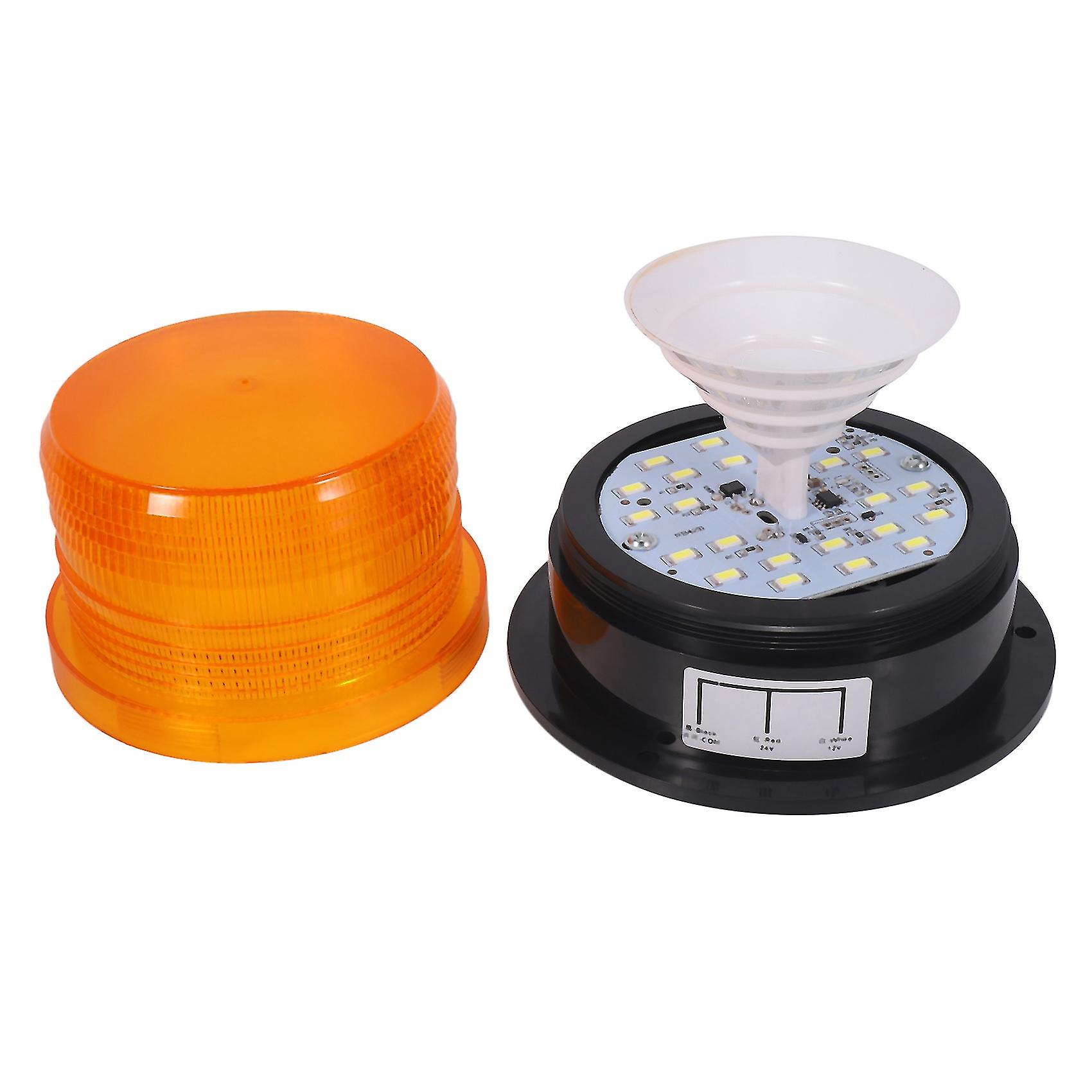 2 X Amber Led Beacon Strobe Emergency Flashing Light Warning Lamp Truck ...