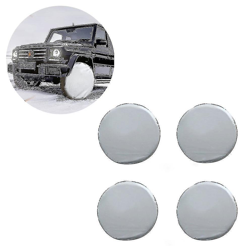 Tire Covers 4 Pieces Universal Tire Cover Sun Protection Wheel Guard ...