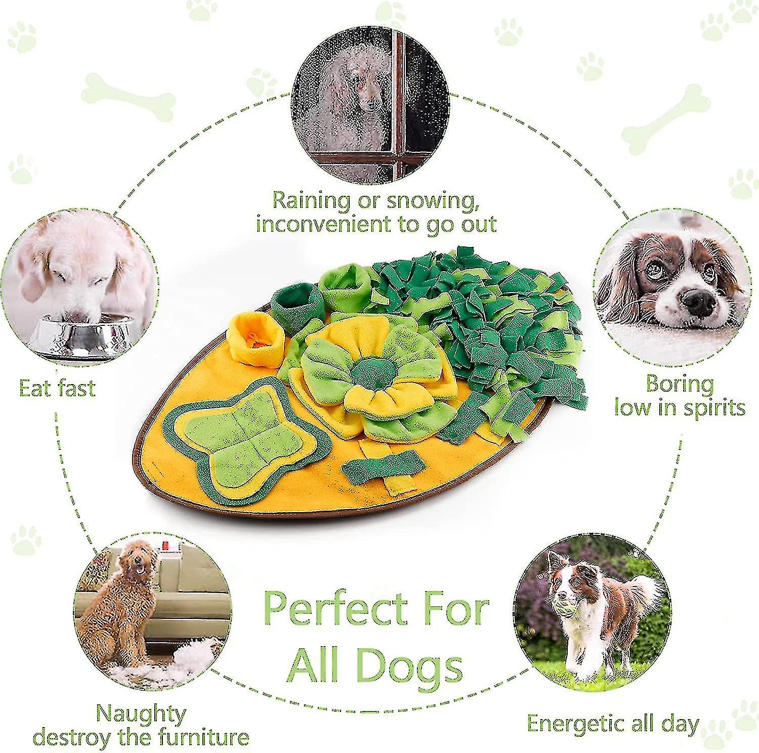 Sniff Mat 70*40cm Dog Ducators For Digging Mat Slow Food Toy Sniffing ...