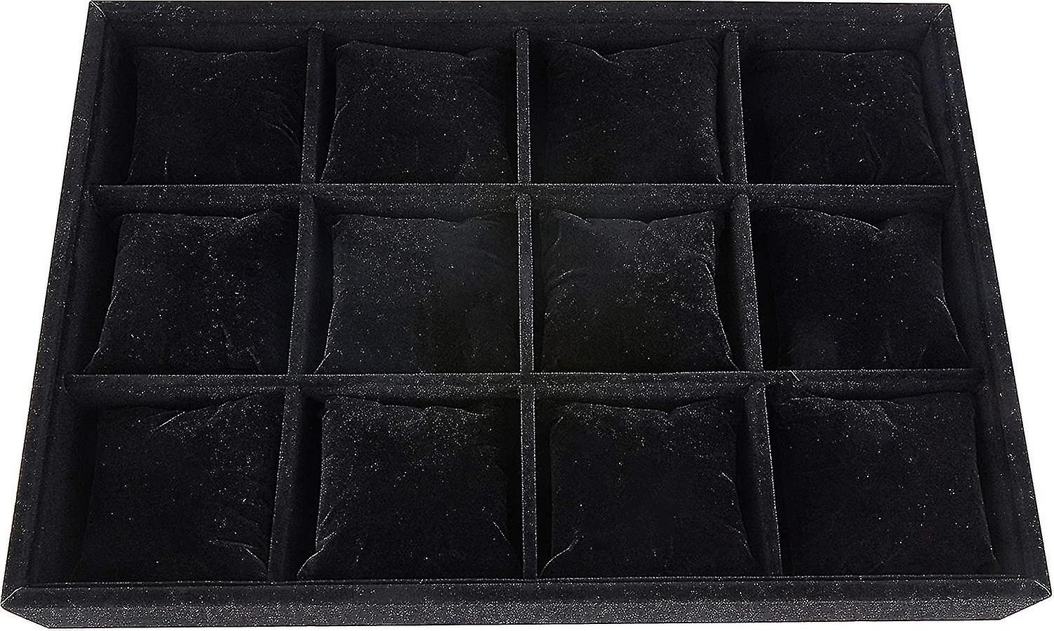 12 Slots Watch Tray Velvet Tray Jewellery Watch Show Box Jewellery ...