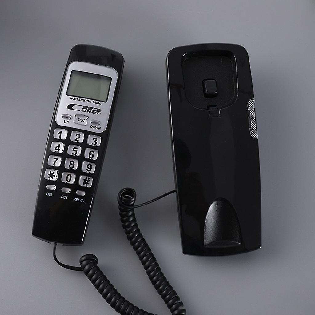 Small Corded Landline Phone with Flash Redialing and LCD Display Fixed ...