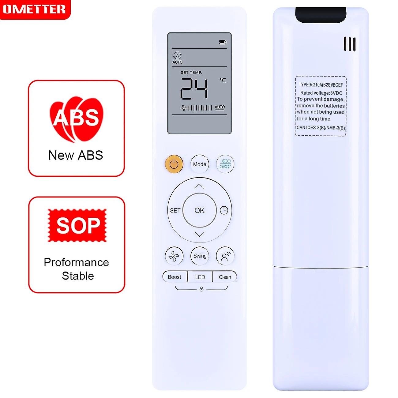 Remote Control Rg10a(b2s) Bgef For Midea Air Conditioner,rg10a(f2s/h2s/g2s/k2s)/bgefrg10a1(f2s ...