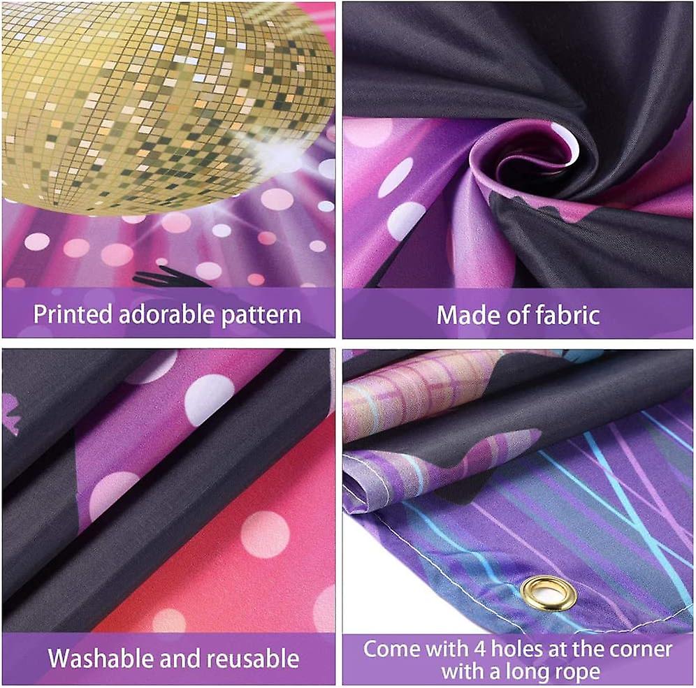 Disco Party Decorations Supplies, Large Fabric 70s 80s 90s Disco Fever ...