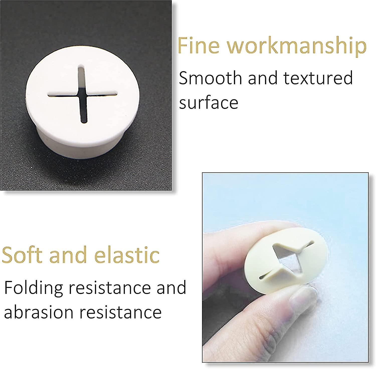 Table Grommet, 6pcs White Desk Grommets Cord Cable Wire Grommet Desk ...