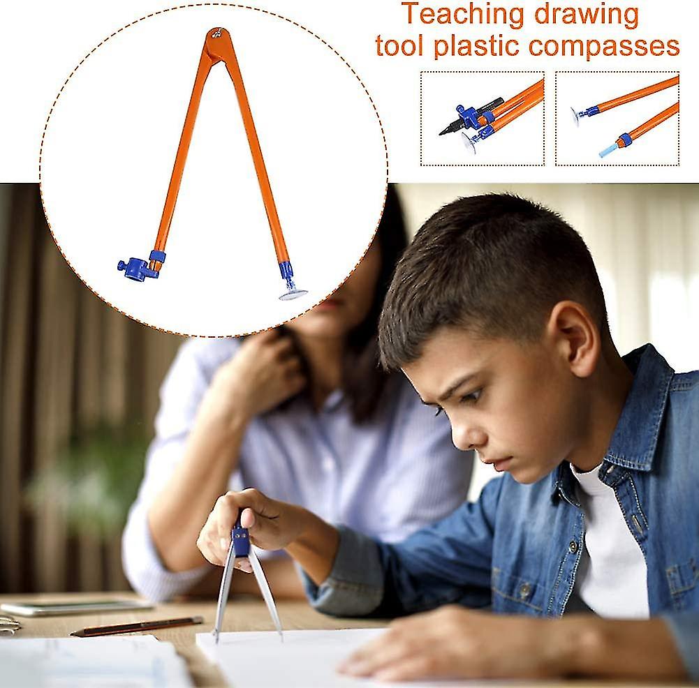 Jinyi Teaching Compass, Plastic Compass Drawing Math Geometry Tool ...