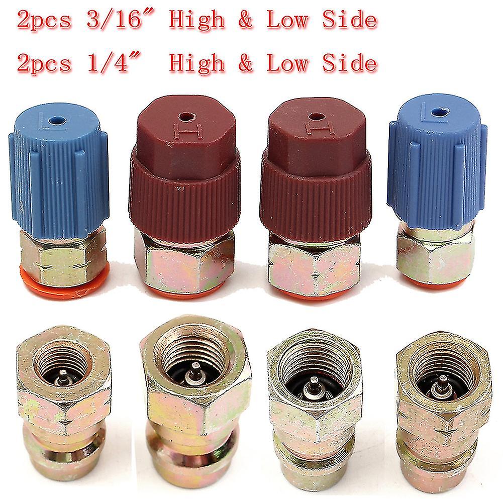 3/8inch 7/16inch High Pressure R12 Charging Port to R134a Quick ...