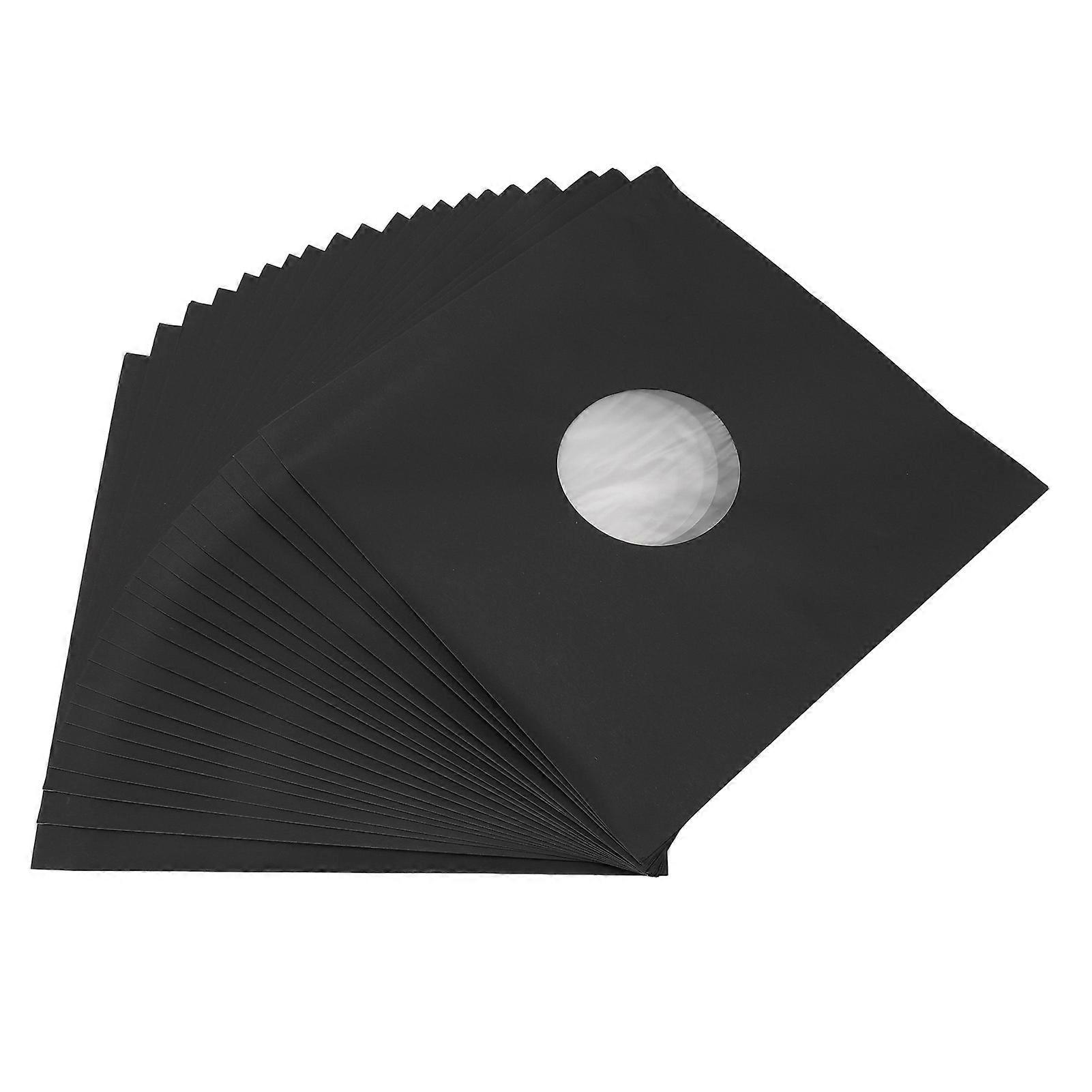 20Pcs 12inch Record Kraft Paper Jackets Matte Black 350gsm Thick ...