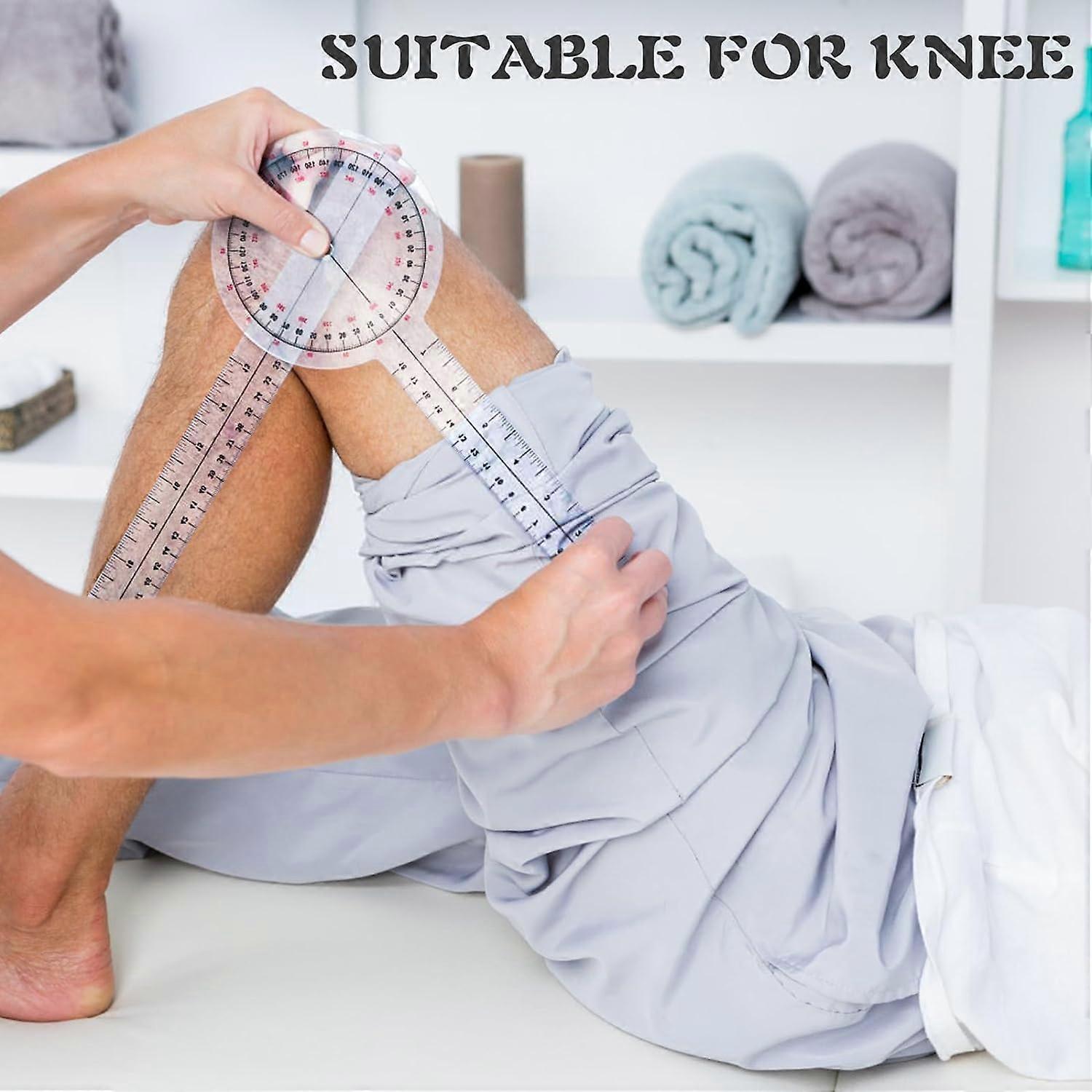 Goniometer Set, 3 Pcs of 6/8/12 Inch Physical Therapy Protractor Tool ...