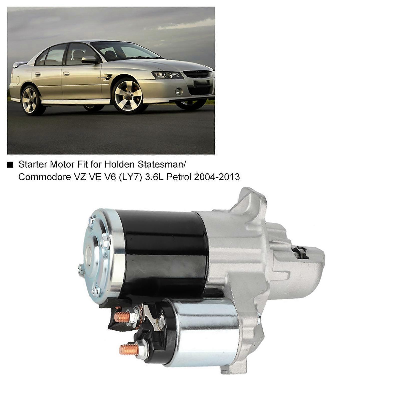 Starter Motor Fit for Commodore VZ VE V6 (LY7) 3.6L Petrol 0413 E2U013 ...
