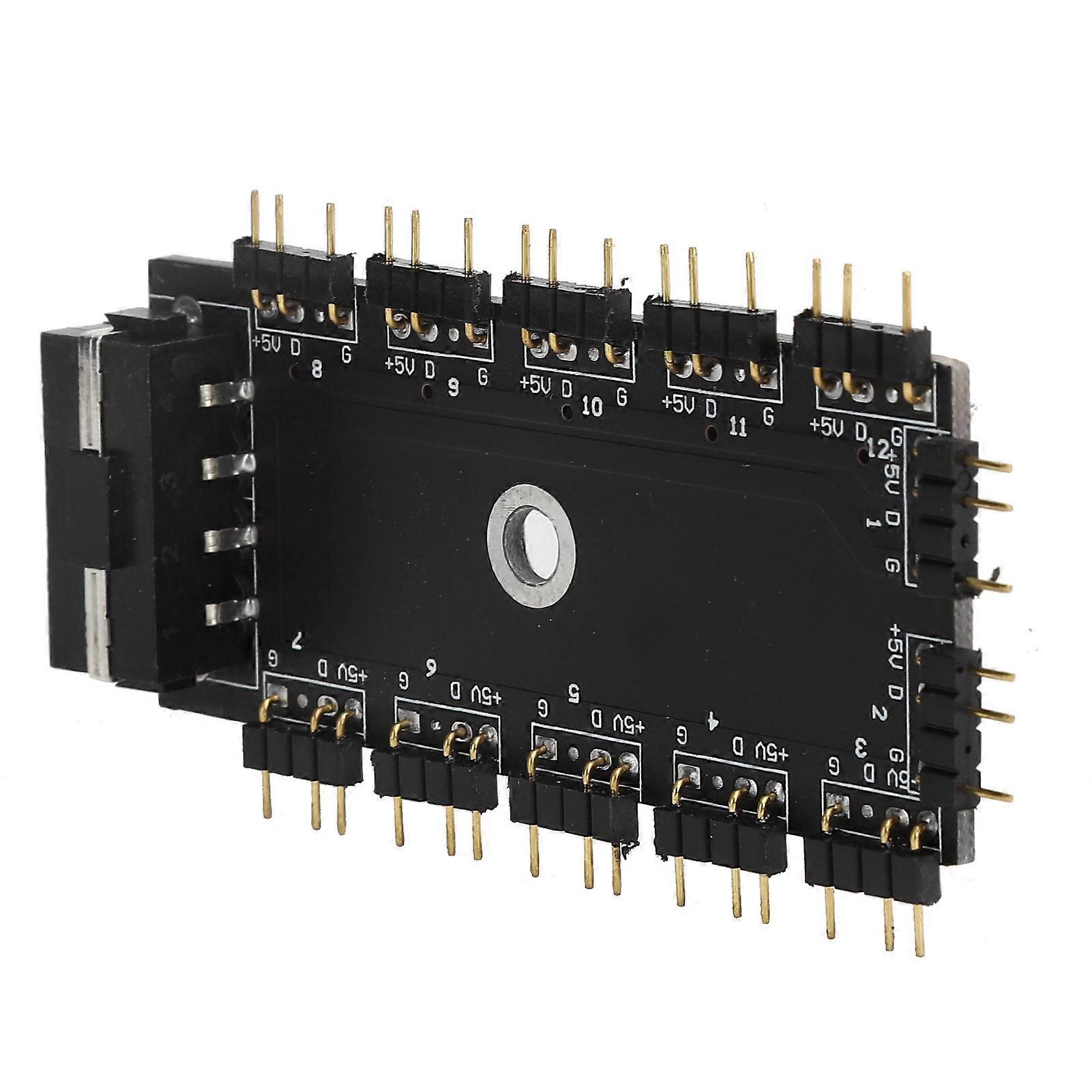 11 Way Splitter Hub 3PIN ARGB Interface Extender RGB LED Control Device ...