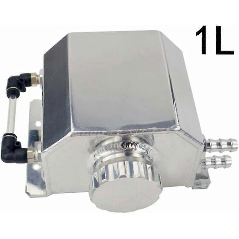 Oil Tank, 1L/2L Universal Aluminum Car Engine Oil Tank Oil Catch Tank ...