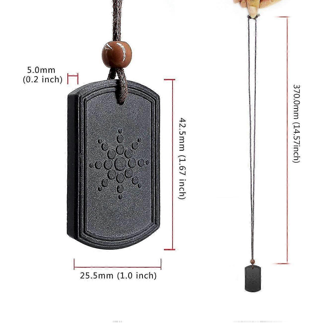 For Volcanic Rocks Pendant Necklace - Anti EMF Radiation Protection ...