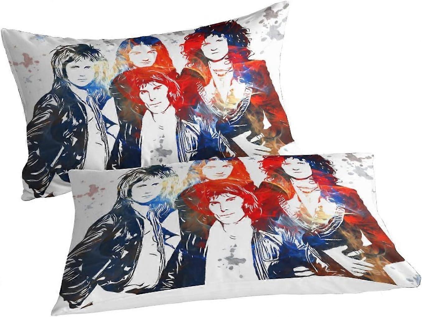 Duvet Cover Queen Band Rock 'n' Roll Bed Set pcs Music Bed Set with ...