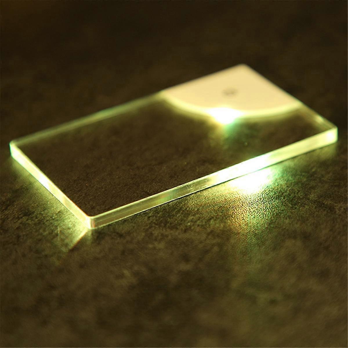 LED Blank Acrylic Glowing Business Card Light Transparent Name Tag ...