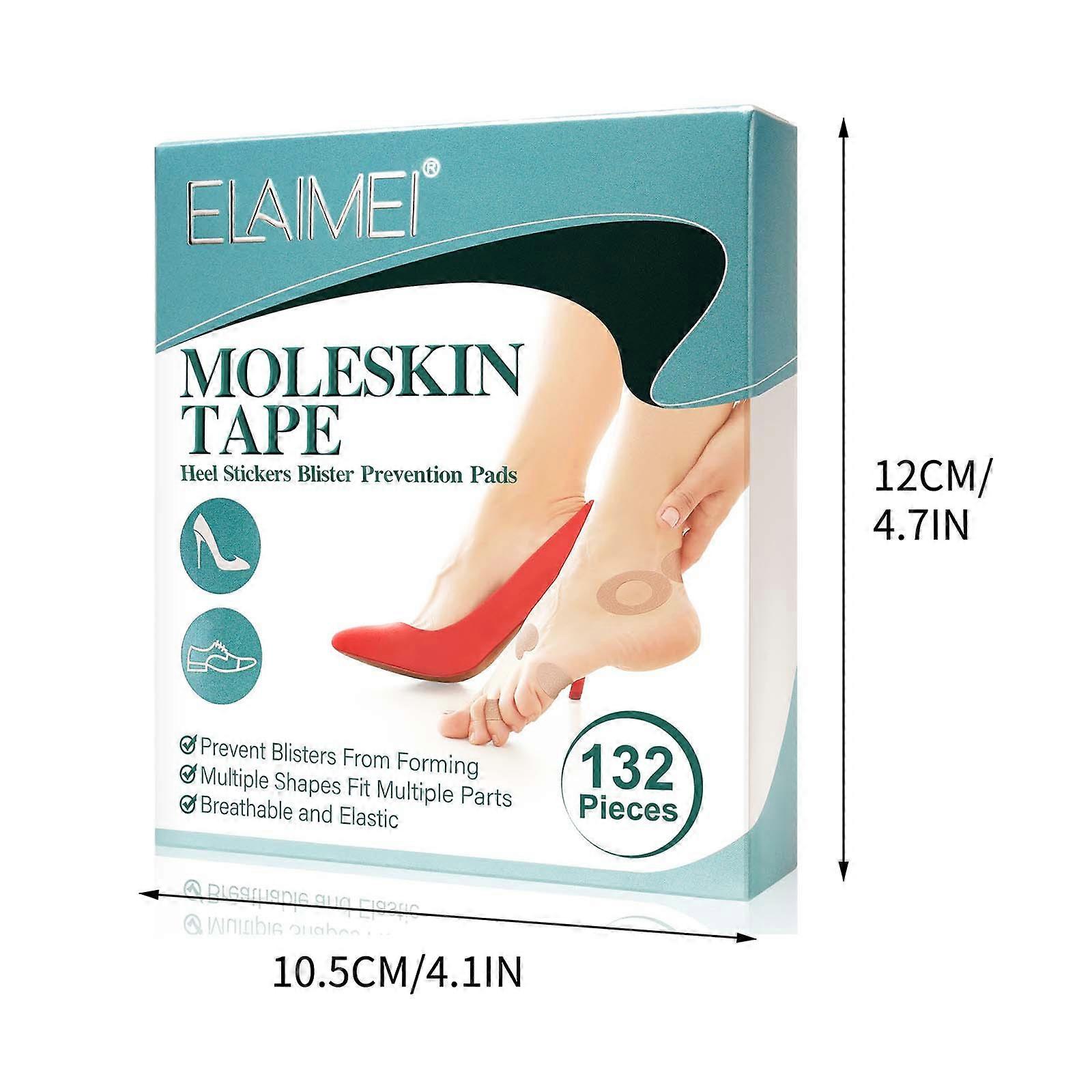 12 Sheets Moleskin Tape Moleskin Adhesive Pads Shoe Moleskin Padding ...