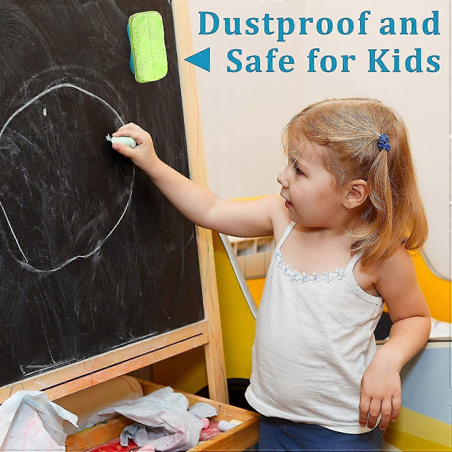 Microfiber Dustless Chalk Eraser Magnetic Chalkboard Eraser ...