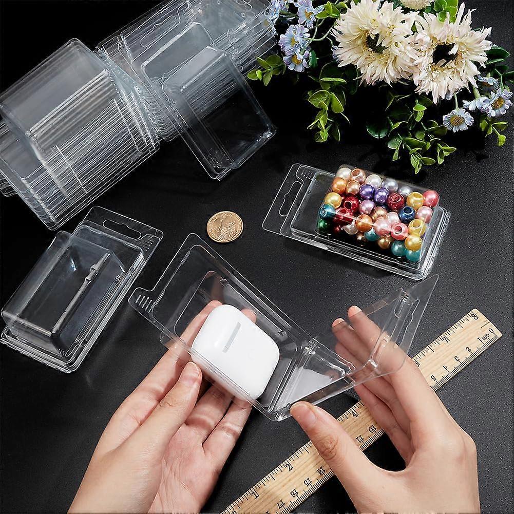 25 Pcs Clamshell Display Boxes 12x6.1x3.2cm Short Card Protect Boxes ...