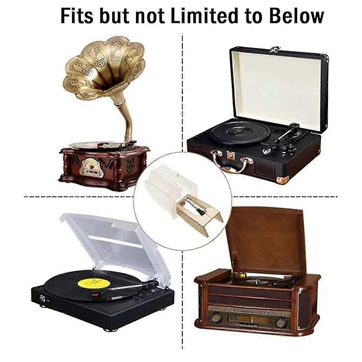 4pcs Record Player Needle, Upgraded Golden Record Needles Stylus ...