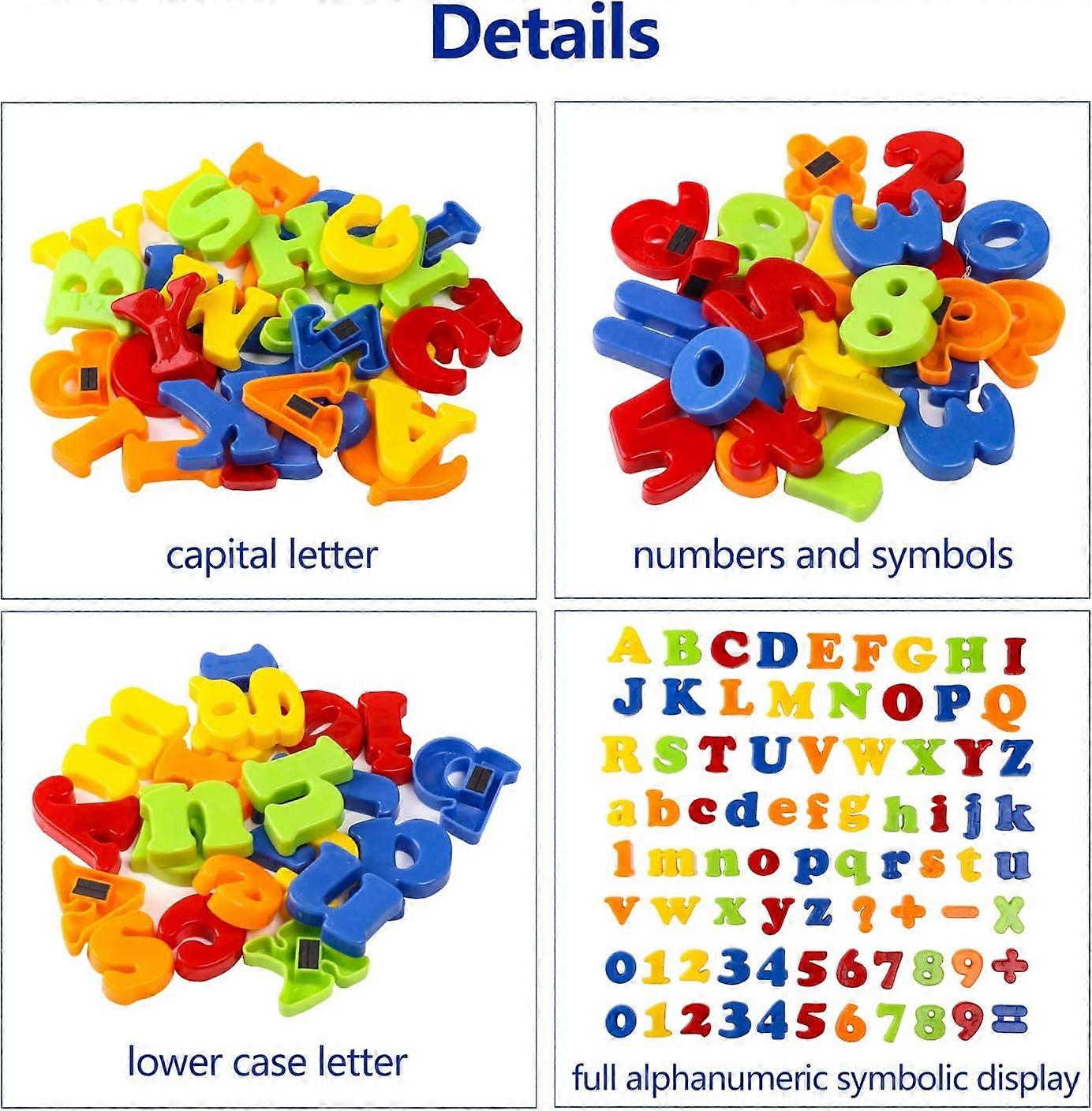 Magnetic Letters Numbers Alphabet ABC 123 Fridge Magnets Plastic ...
