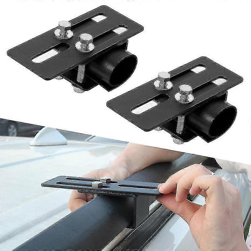 2pcs Car Roof Rack Light Bracket Crossbar Luggage-rack Mounting Holder ...