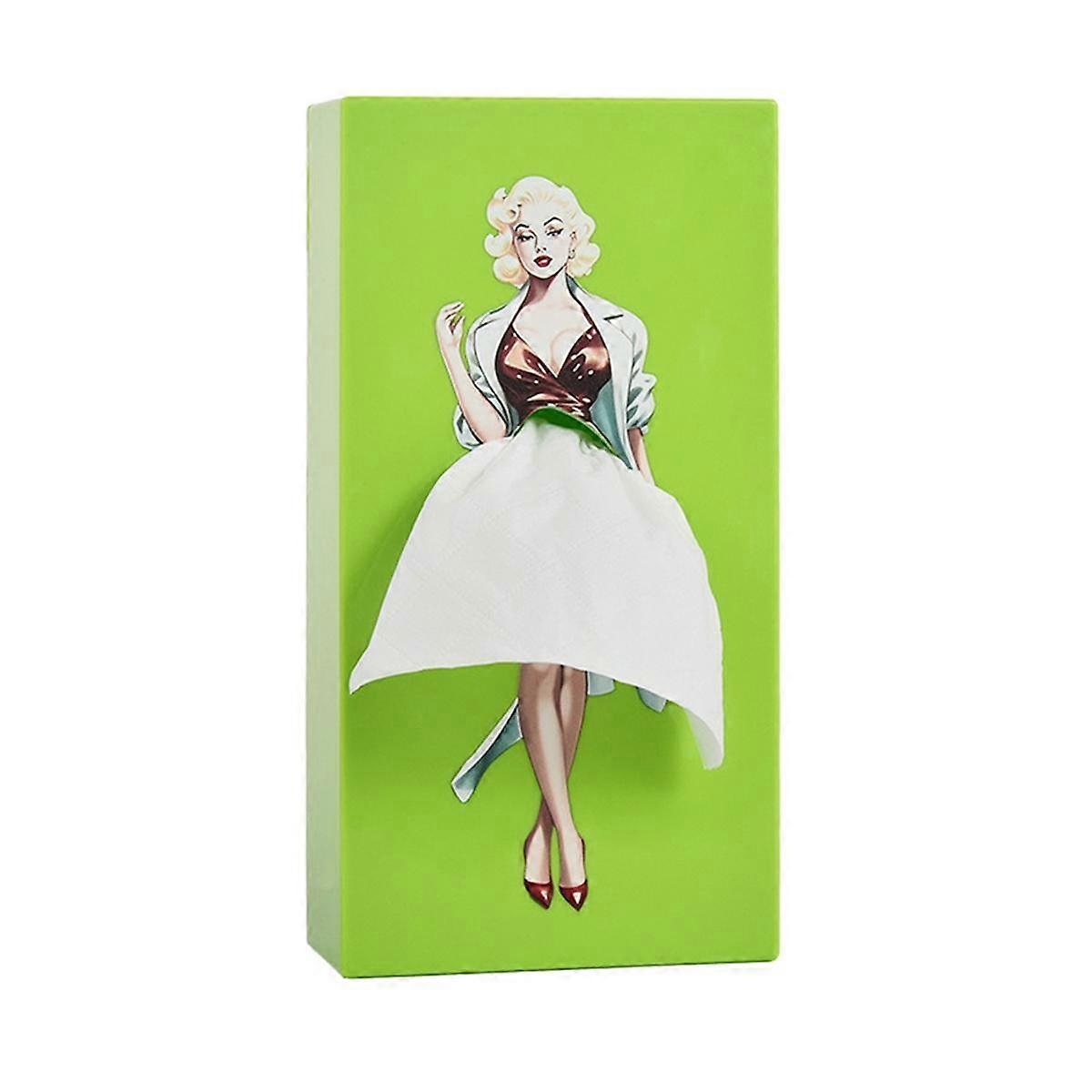 Cartoon Anime Girl Tissue Box Flying Skirt Tissue Box Tutu Girl Face ...