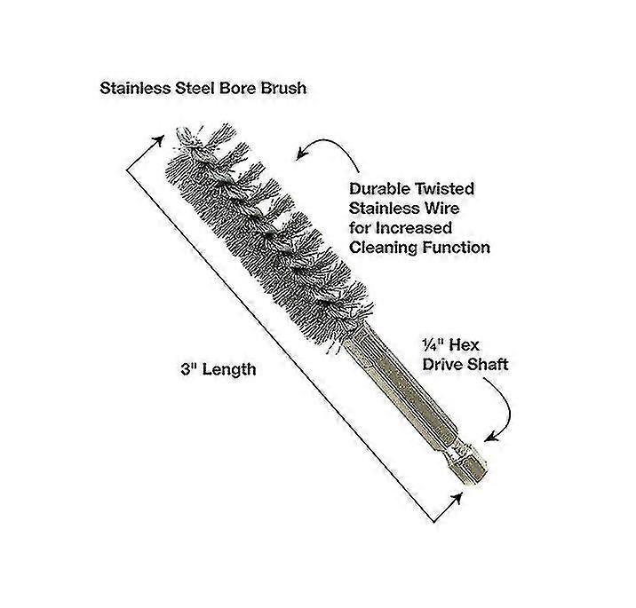 6pcs Gun Brush Pipe Dredge Cleaning Wire Brush - Stainless Steel Brush ...