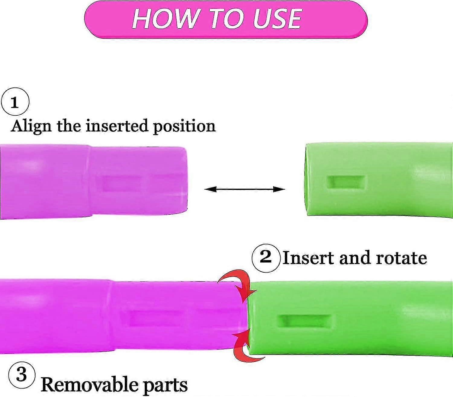 2 Pack Hula Hoop Hoops, for Kids, 8 Dismountable Sections, Suitable for ...