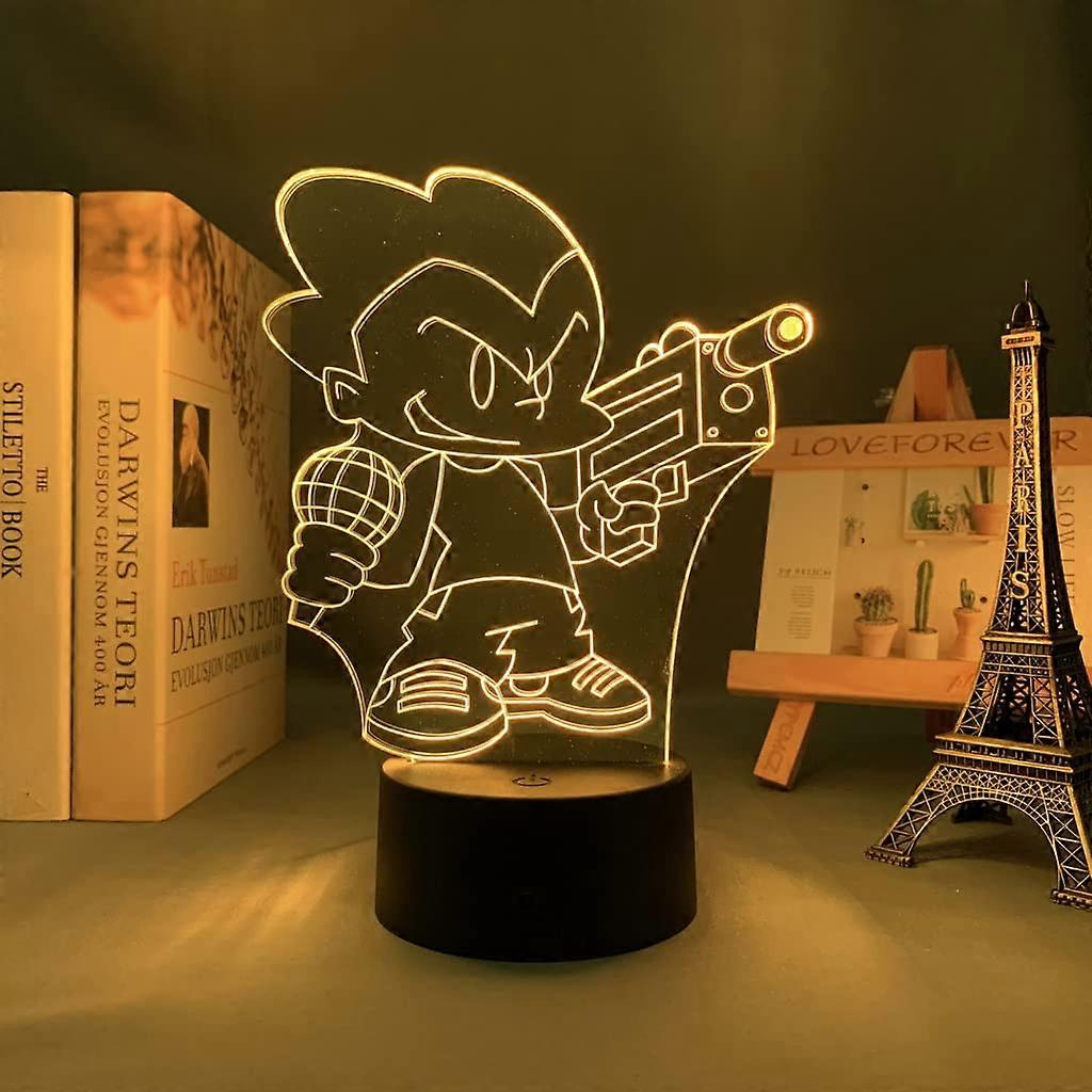 SBSG 3D Lamp Game Friday Night Funkin Pico Figure for Kids Bedroom ...