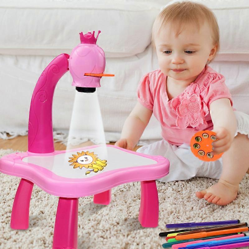 Children Led Projector Art Drawing Table Toys Kids Painting Board Desk ...