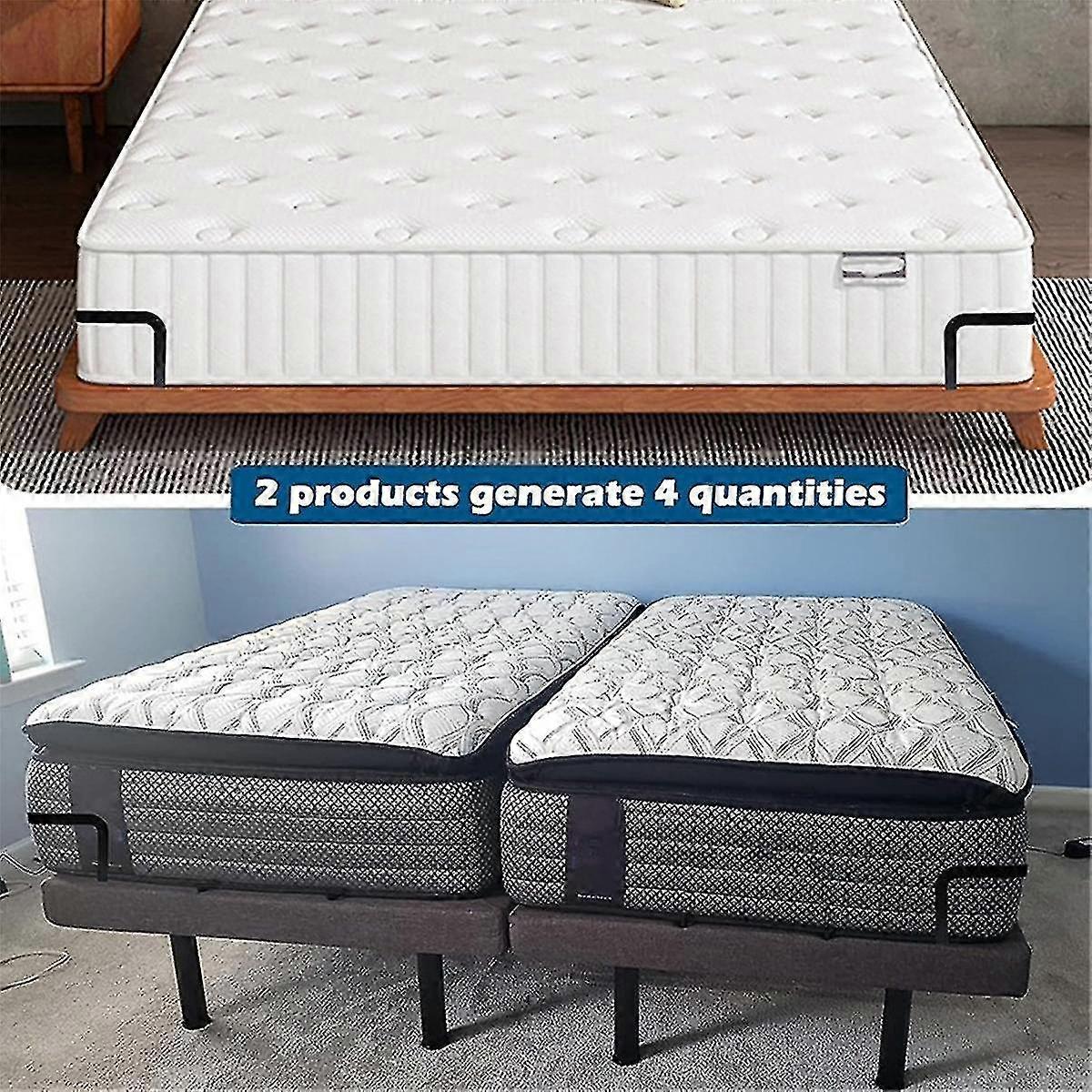 2pcs Mattress Retainer Bar Keep Mattress Stopper From Sliding Slide ...